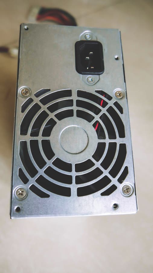 Back Side of Computer`s Power Supply Stock Image - Image of object ...