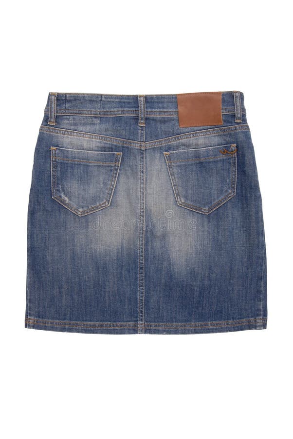 Back side of denim skirt stock image. Image of cloth - 40125747