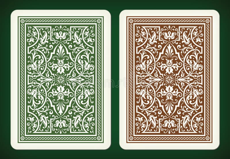 Back Side Design - Playing Cards Vector Illustration Stock Vector ...