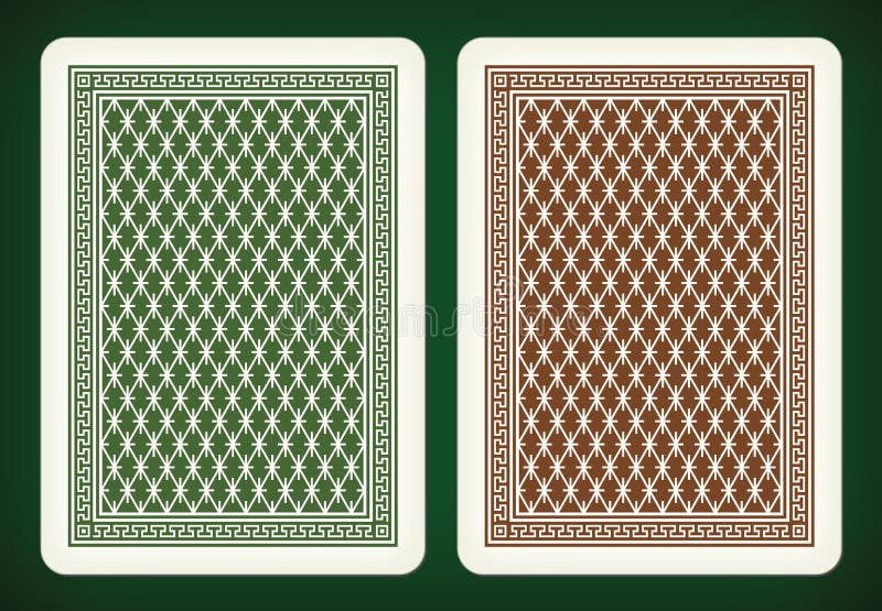 Back Side Design - Playing Cards Vector Illustration Stock Vector ...
