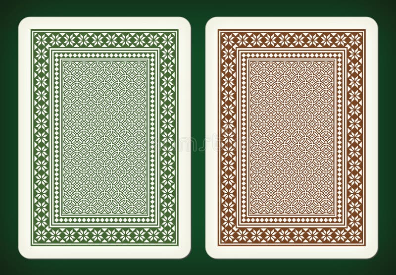 Playing Card Back Design Vector