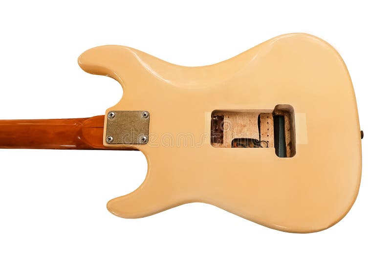 Back Side of Electric Guitar without Controller Stock Image - Image of ...
