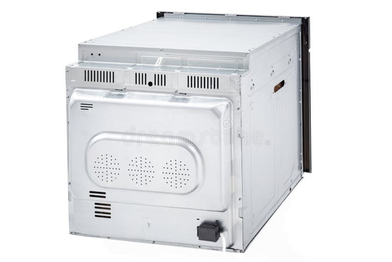 Back Side of an Electronic Oven. the View is 45 Degrees Stock Image ...