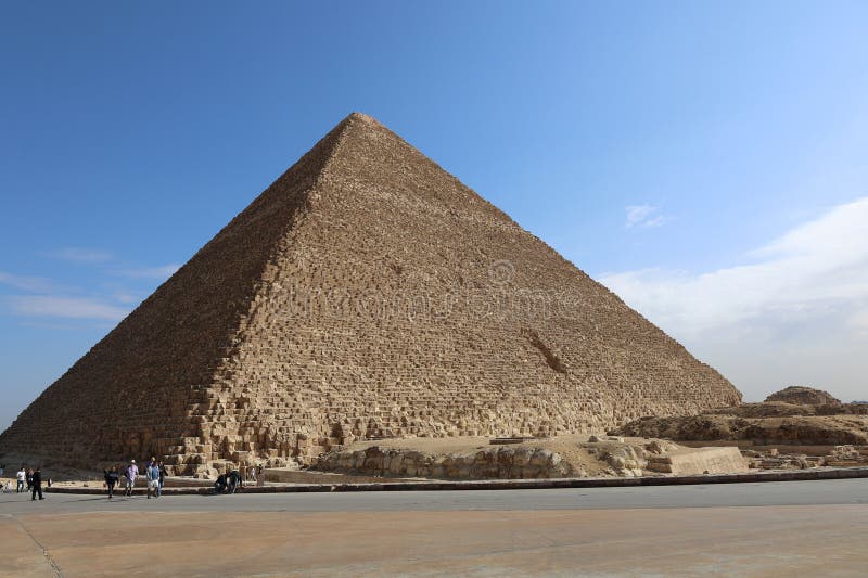 The Back Side of Great Cheope Pyramid in the Ancient Egyptian Complex ...