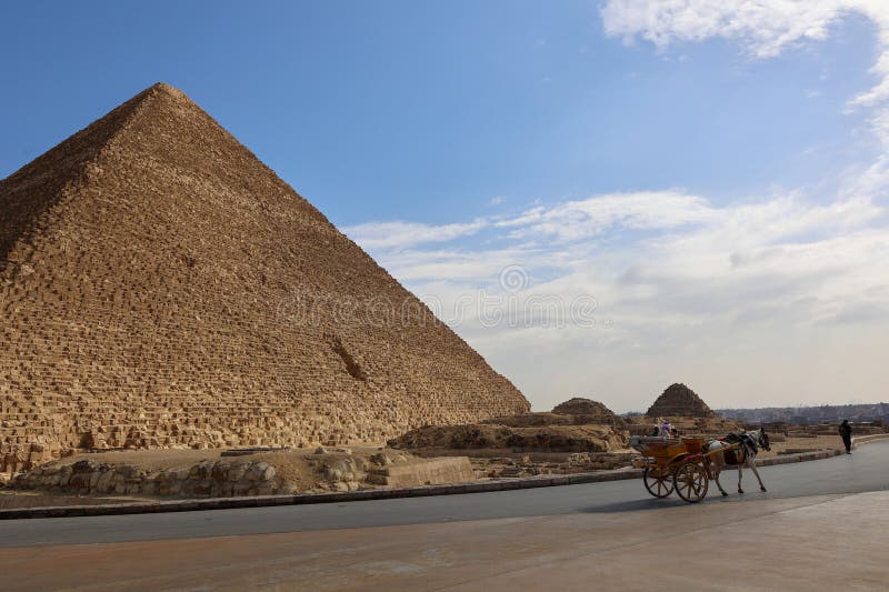 The Back Side of Great Cheope Pyramid in the Ancient Egyptian Complex ...