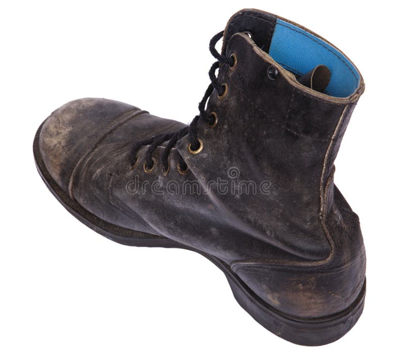 Isolated Used Army Boot High Angle Side View Stock Photos - Free ...