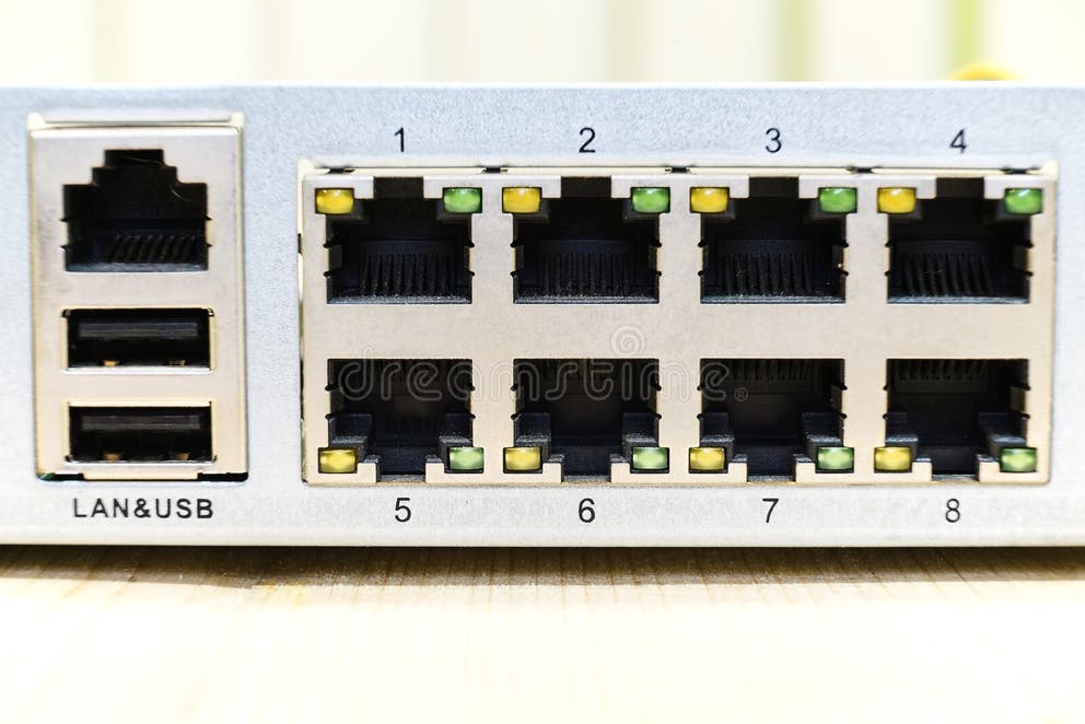 Back Side LAN Port, Router Back Side,Back Side of Wireless Modem Stock ...