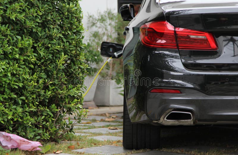 Back side of a luxury car stock image. Image of rear - 182052823