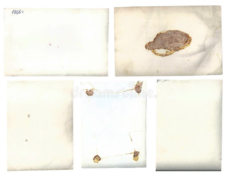 Back Side of Old Paper Photograph Stock Photo - Image of texture, draw ...