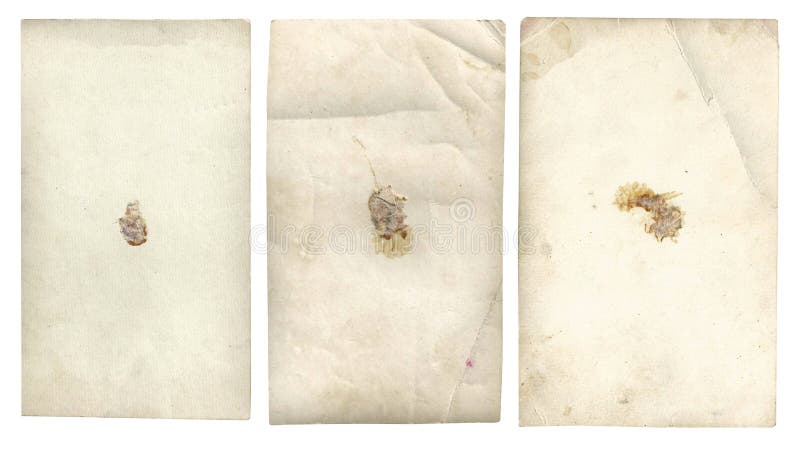 Back Side of Old Paper Photograph Stock Photo - Image of white, aged ...