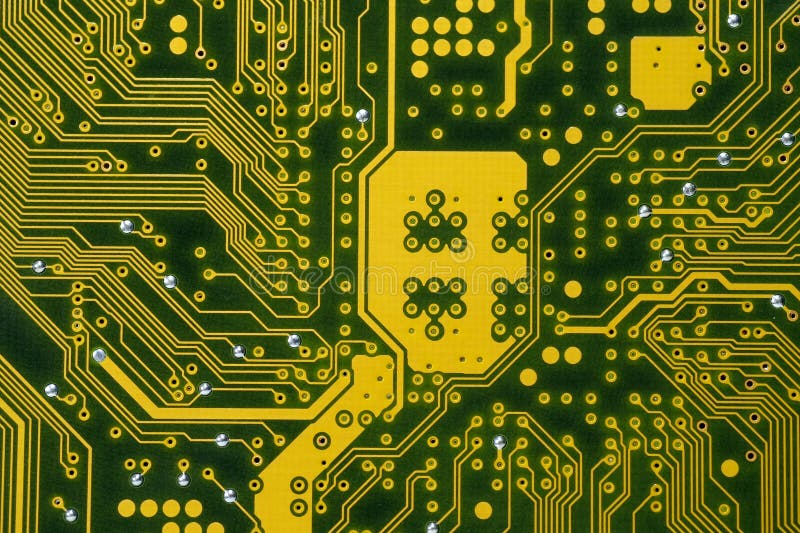 Back Side of a Personal Computer Motherboard Stock Photo - Image of ...