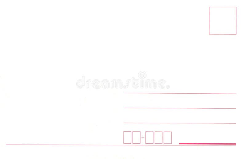 Back side of old postcard stock photo. Image of horizontal - 39893524