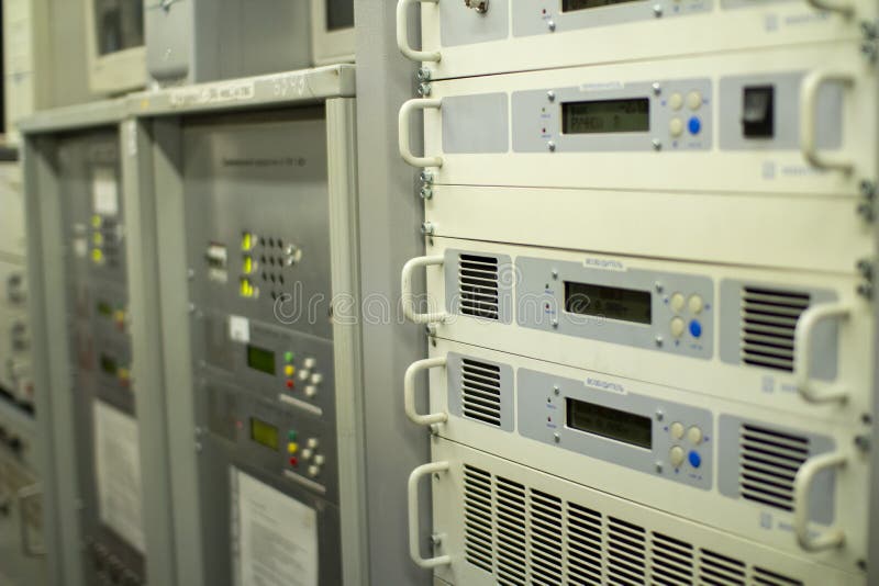 The Back Side of the Server. Data Center Stock Photo - Image of local ...