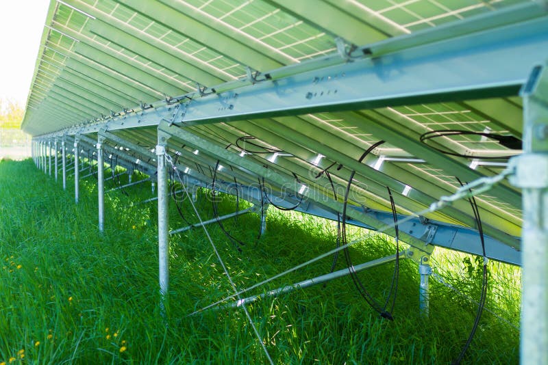 Back side of solar panel stock photo. Image of photovoltaic - 34886032