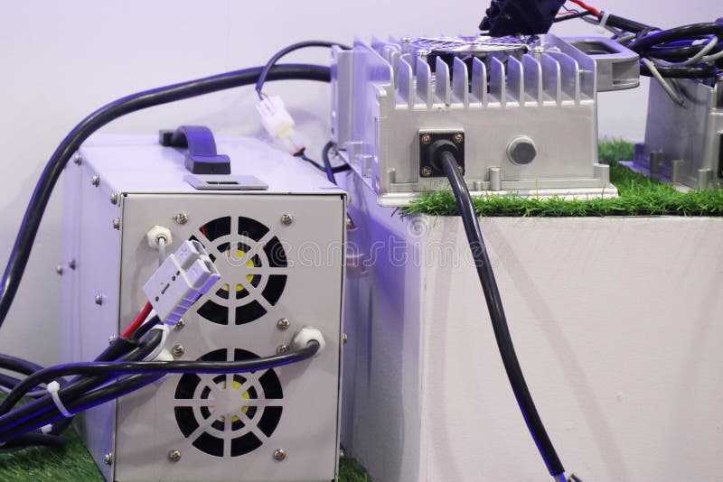 Back Side View from a CPU Cooling Fan and a Motherboard Aluminum ...