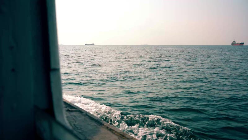 Back and Side View from Ferry Boat Stock Video - Video of passenger ...