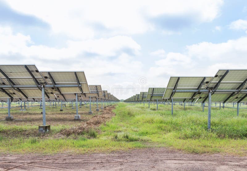 Back Side View Photovoltaic Solar Panel Stock Photo - Image of ...