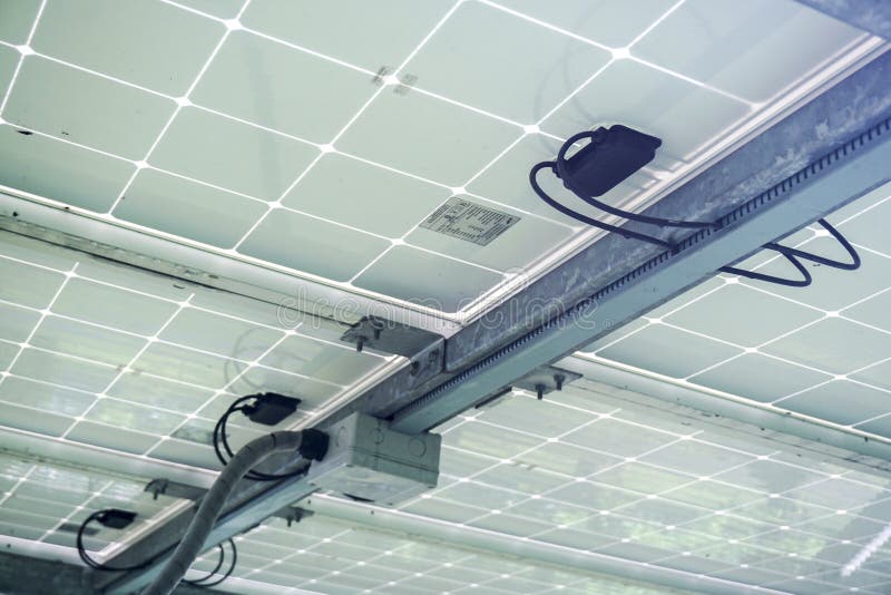 Solar panel stock photo. Image of energy, back, ecological - 209557216