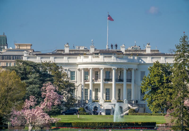 The White House in Washington DC Stock Photo - Image of government ...
