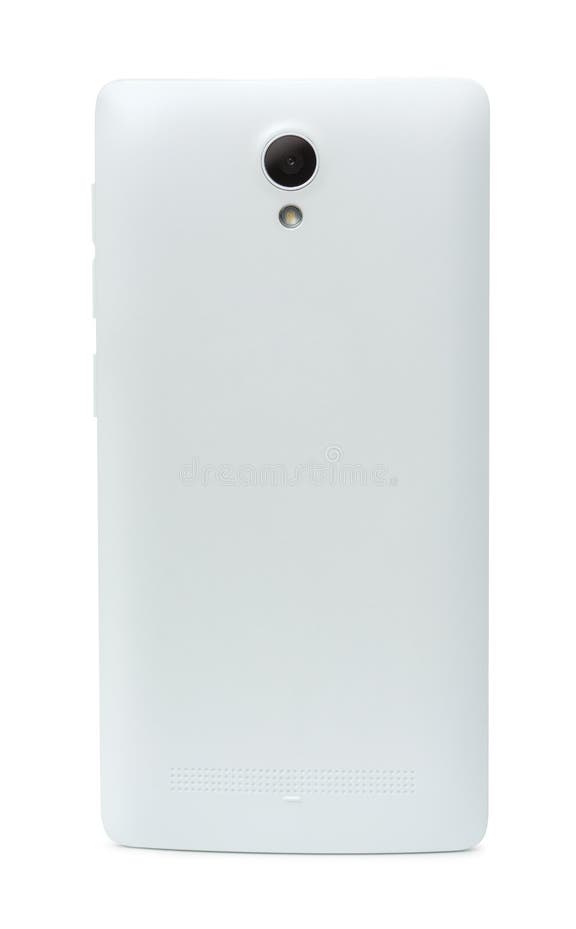 Back Side of White Smartphone Stock Photo - Image of cellphone ...