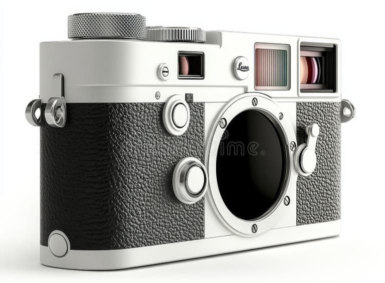 On the Back of this Silver Compact Camera, There is an Empty Screen ...