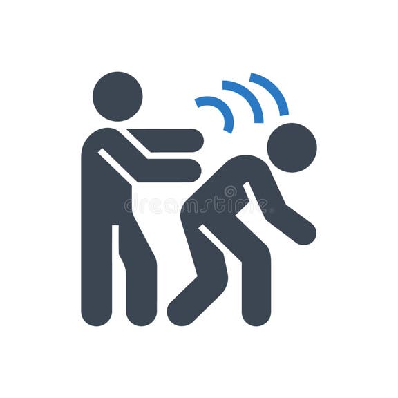 Back Slap Assistance Icon stock vector. Illustration of symbol - 361691254