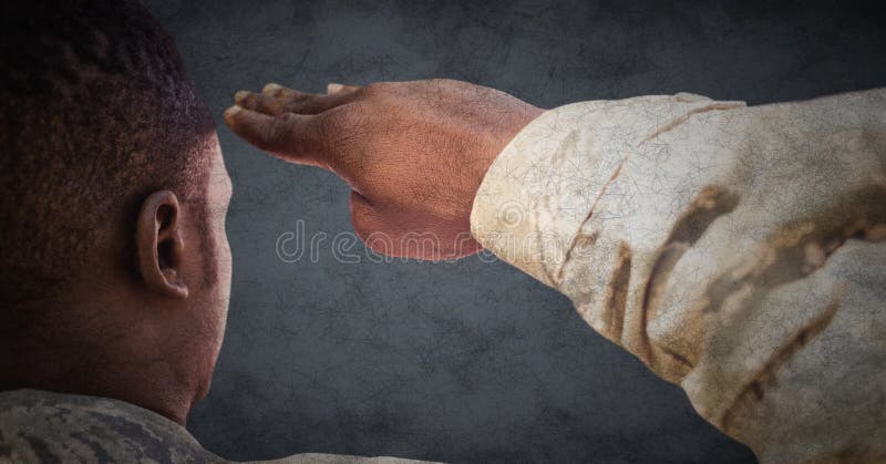 Saluting Soldier Back Stock Illustrations – 36 Saluting Soldier Back ...