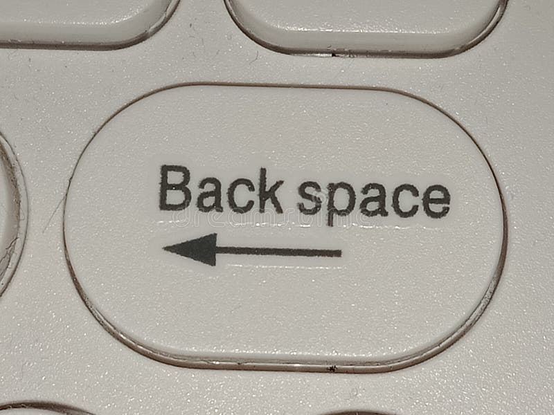 The Back Space Button on the White Keyboard is Used To Delete Letters ...