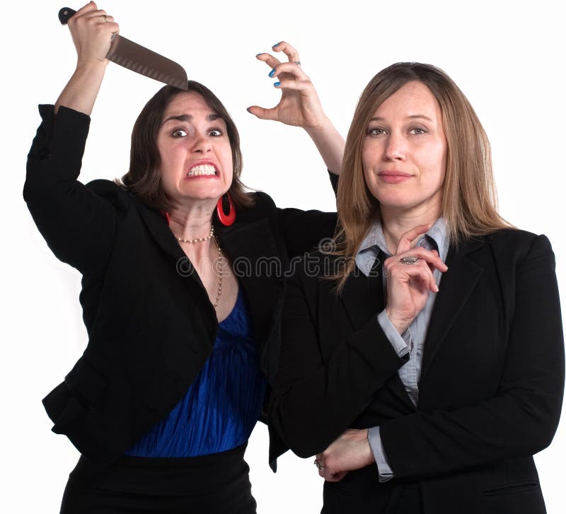 Back-stabbing Colleagues stock photo. Image of colleague - 19732650