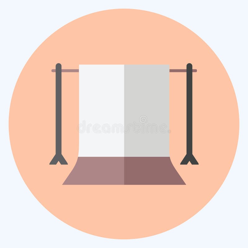 Back Stand Icon in Trendy Flat Style Isolated on Soft Blue Background ...