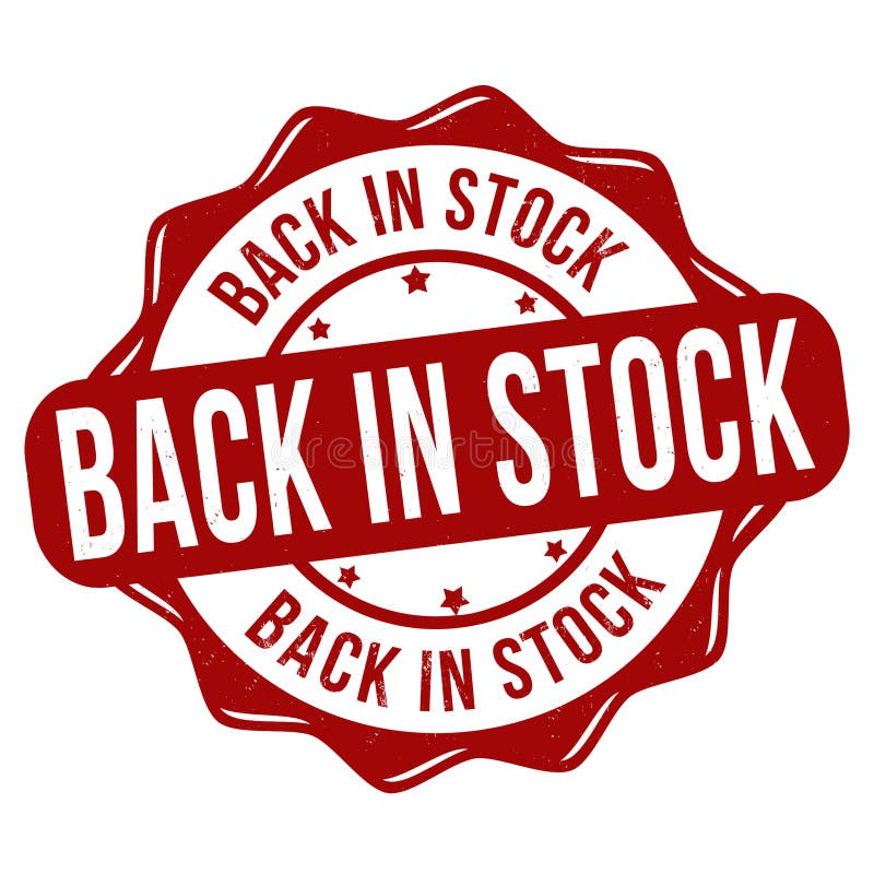 Back in Stock Sign or Stamp Stock Vector - Illustration of careless ...