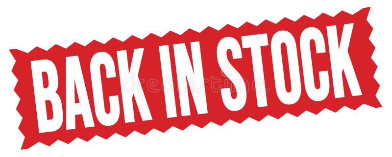 BACK in STOCK Text Written on Red Stamp Sign Stock Illustration ...