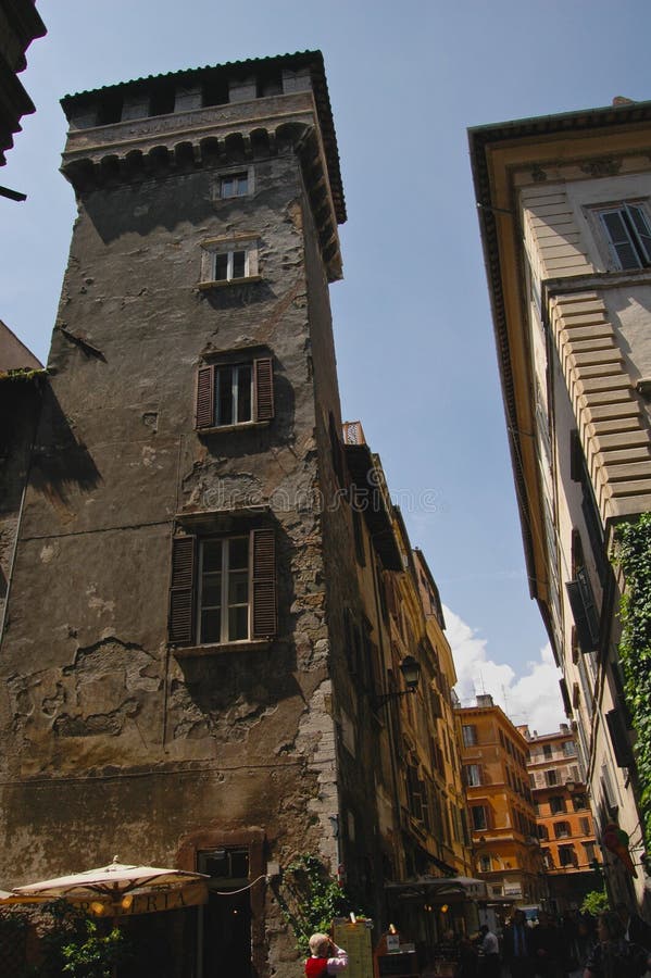 Back street in Rome editorial photo. Image of tiber, people - 74696541