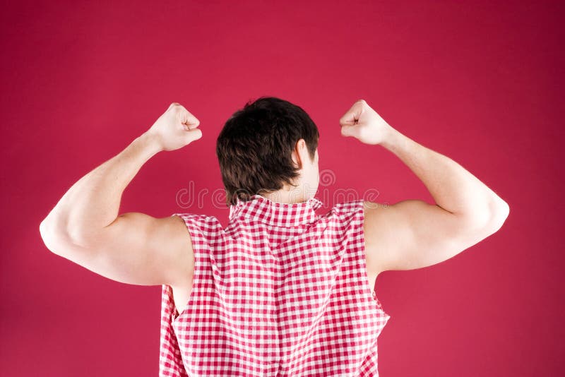The Back of Strong Young Men Stock Photo - Image of health, healthy ...