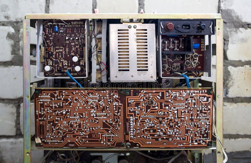 Back of tape recorder stock image. Image of obsolete - 233695233