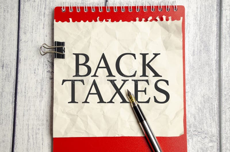 BACK TAXES WORDS on Paper Tablet and Charts Stock Photo - Image of form ...