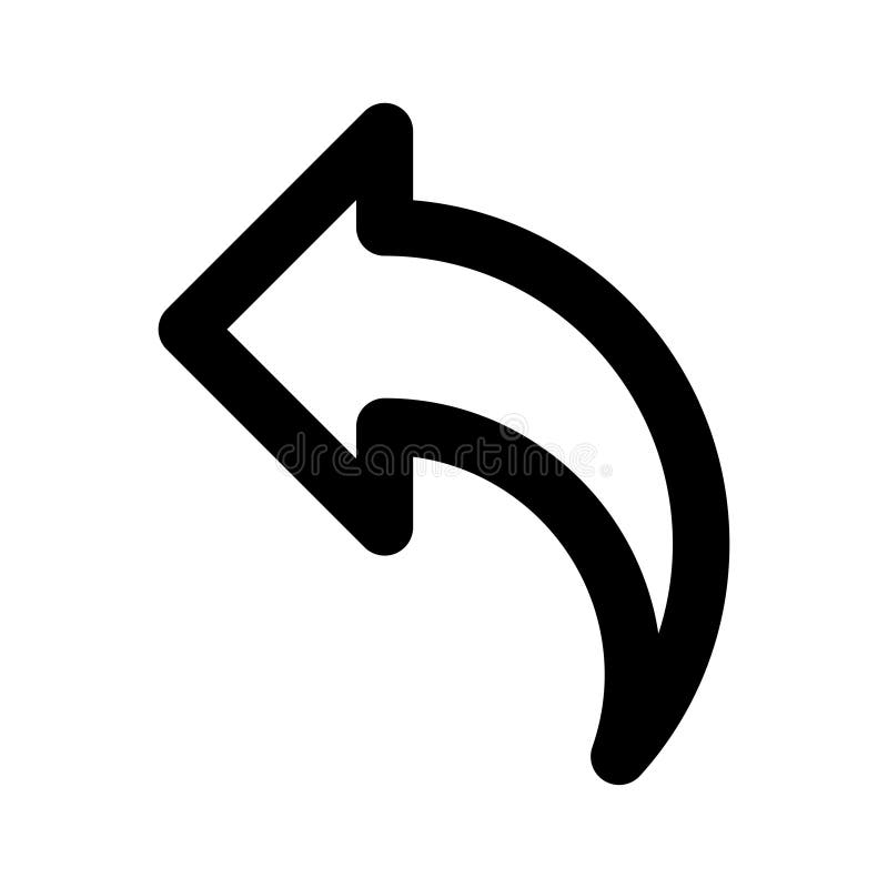 Back icon stock illustration. Illustration of thin, icons - 100795287