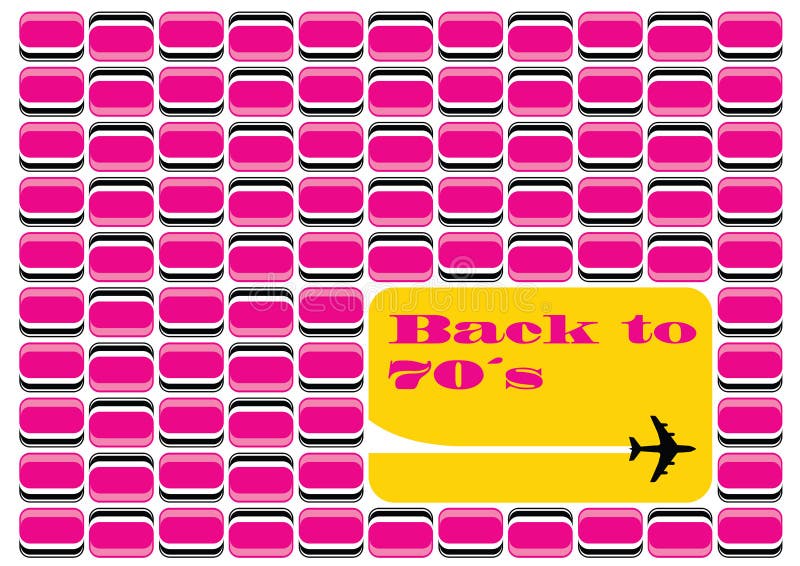 Back to 70s stock vector. Illustration of fast, arrival - 12331802