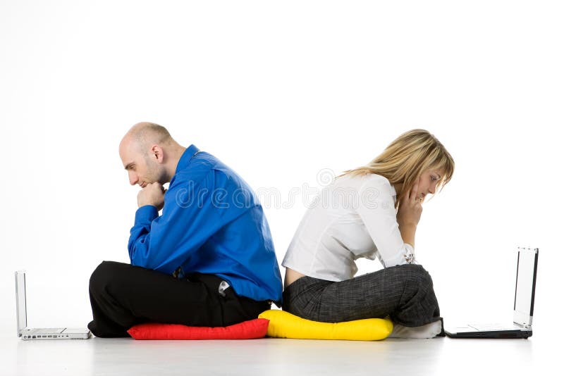 Back to Back stock photo. Image of bald, design, modern - 5120264