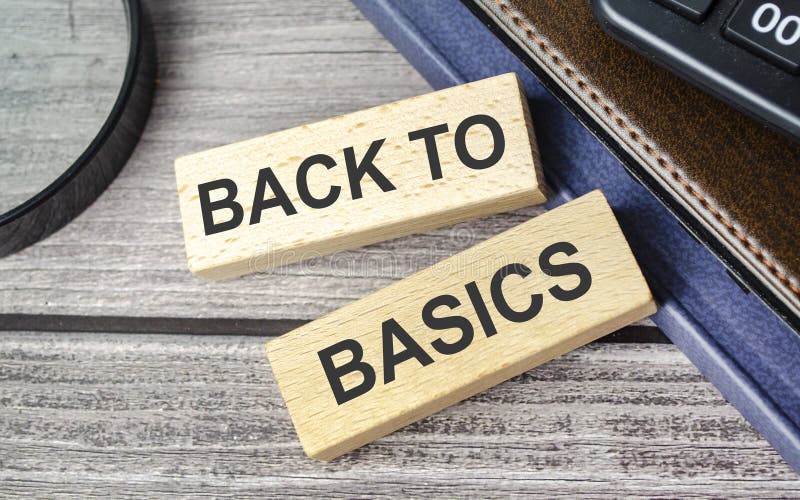 BASICS Text on Folder Register with Office Tools Stock Image - Image of ...