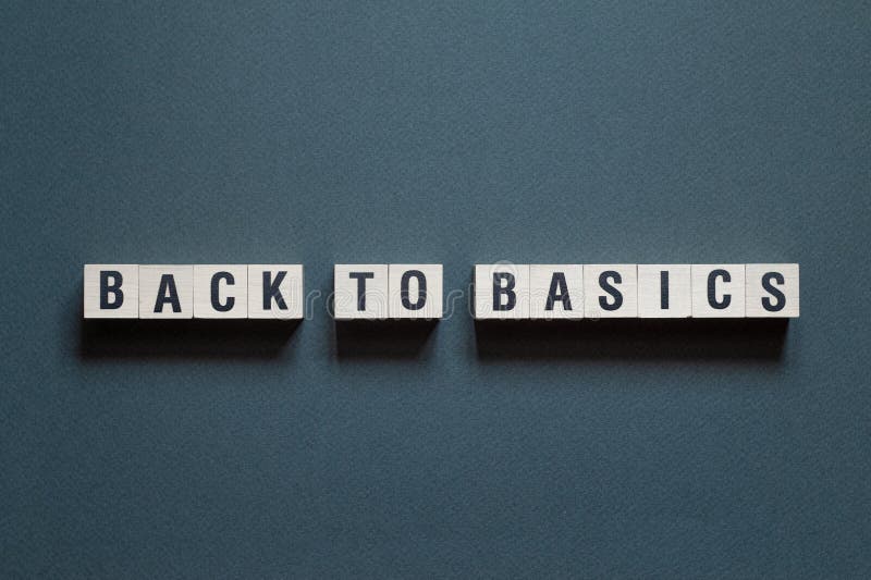 BASICS a Word Written on a Notebook on Wooden Boards Next To a ...