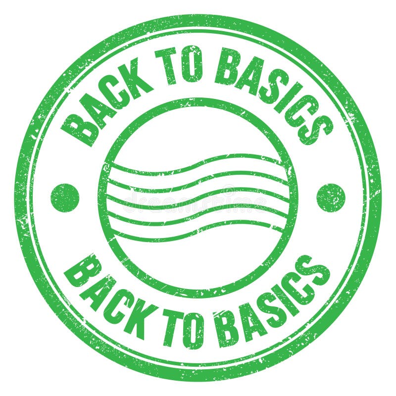 BACK TO BASICS, Text Written on Red Stamp Sign Stock Illustration ...