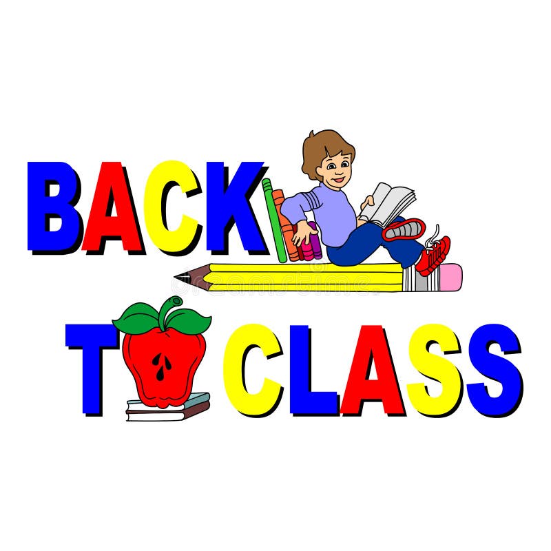 Back to class banner stock vector. Illustration of elements - 260927892