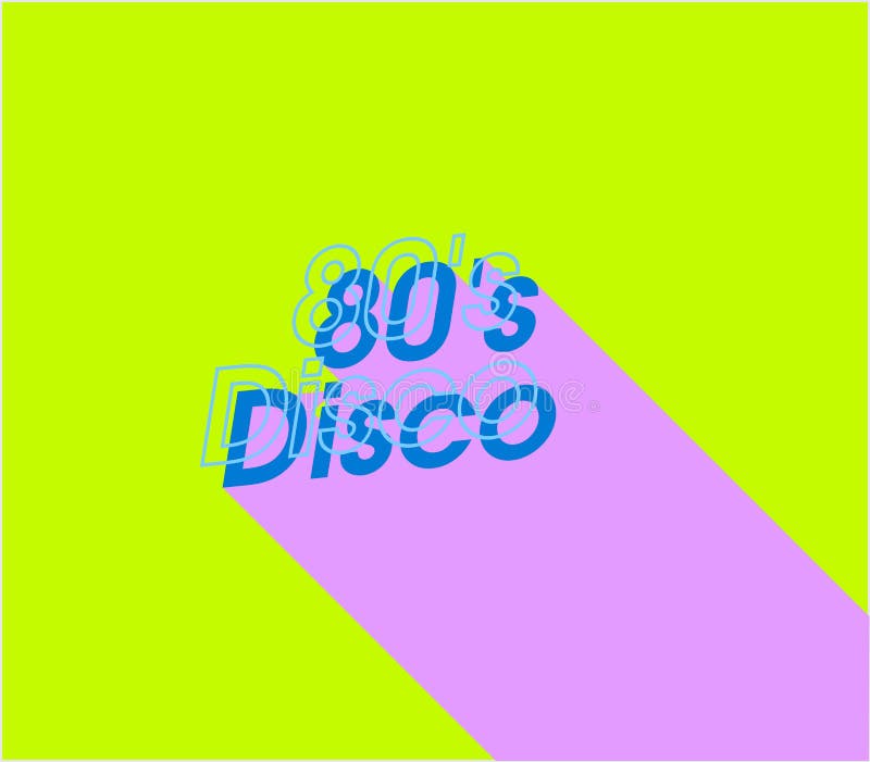 Back To Incridible 80 S Disco with Simple Design Stock Vector ...