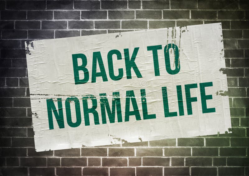 Back To Normal Life Afer Covid 19 Pandemic Stock Image - Image of ...