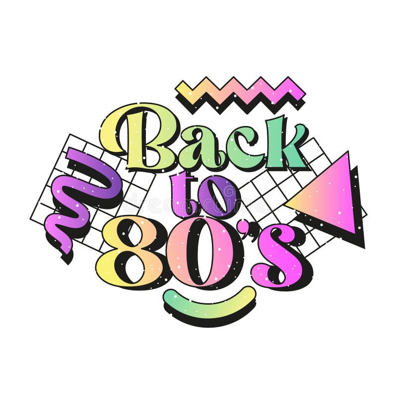 Back to 80 s background stock illustration. Illustration of texture ...