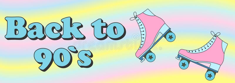 Back To 90`s Banner. 90 S Graphic Design Template Stock Vector ...
