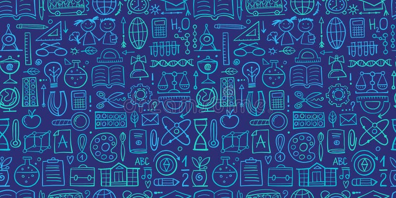 Back To School. Abstract Background Stock Vector - Illustration of ...