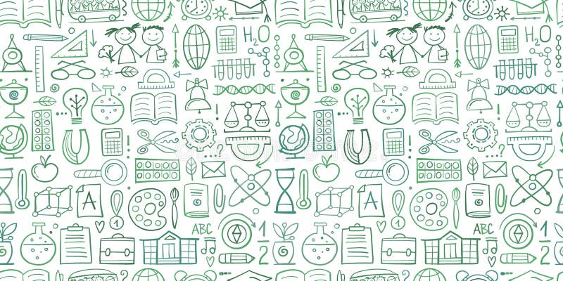 Back To School. Abstract Background Stock Vector - Illustration of ...