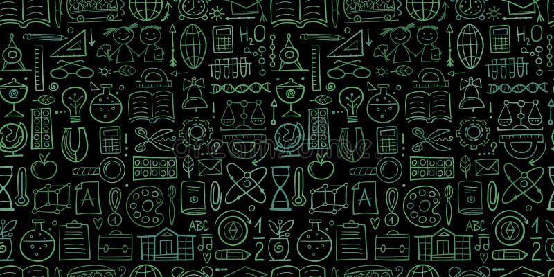 Back To School. Abstract Background Stock Vector - Illustration of ...